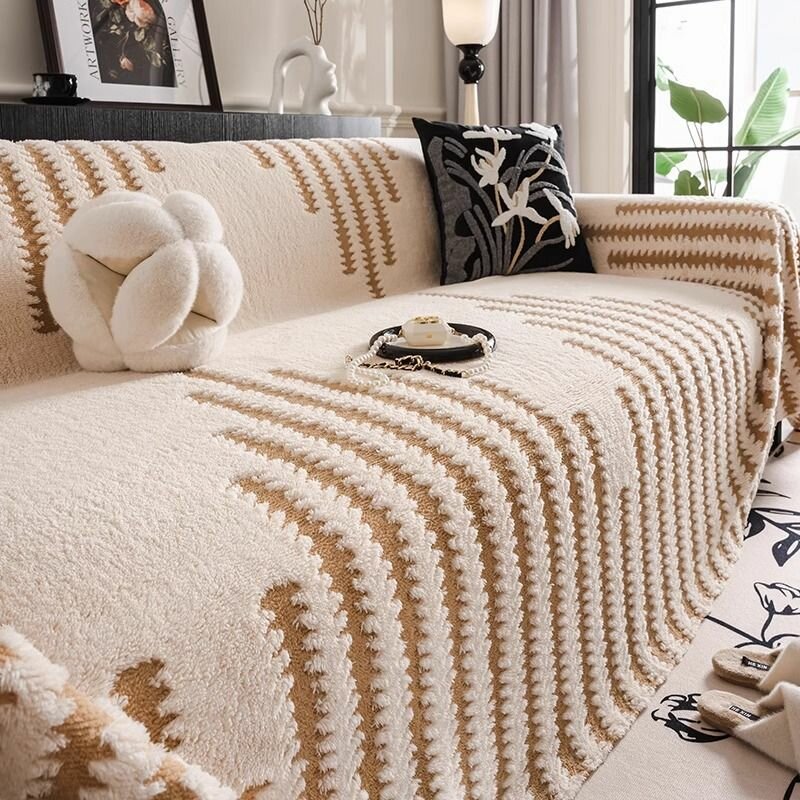 Покрывала для диванов зимой одеяло,180,300, светло-коричневый