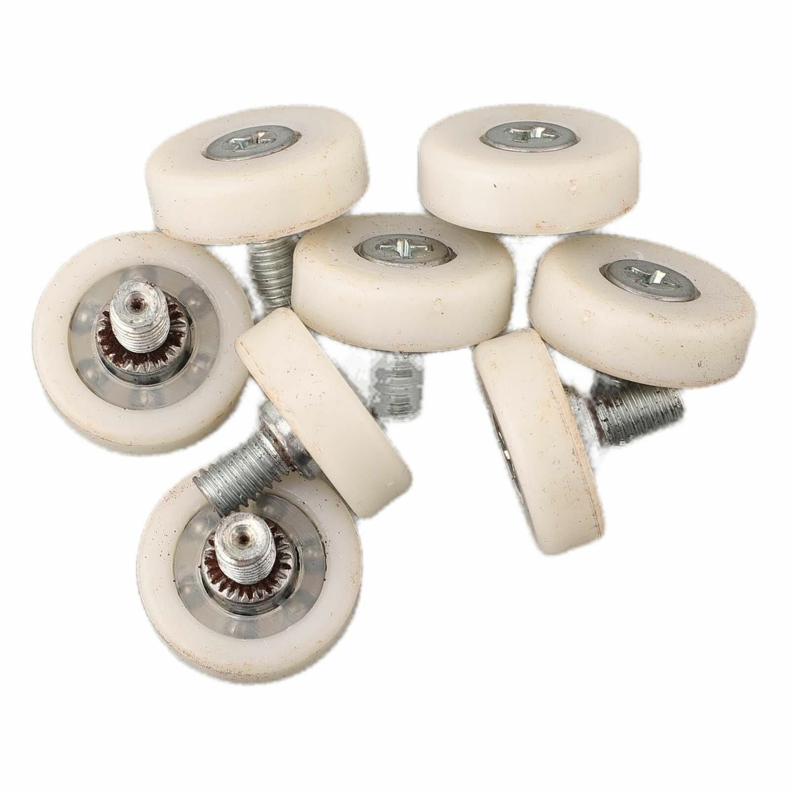 8 шт, пластиковые колесики для ящиков, запасные ролики, подшипник, небольшой ролик с гайками