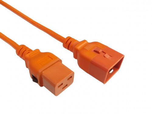 Кабель питания с фиксацией Filum FL-PC-C19F/C20F-C-1.8-OR 3x1.5 С19 - C20 220/250В 16А оранжевый 1.8м