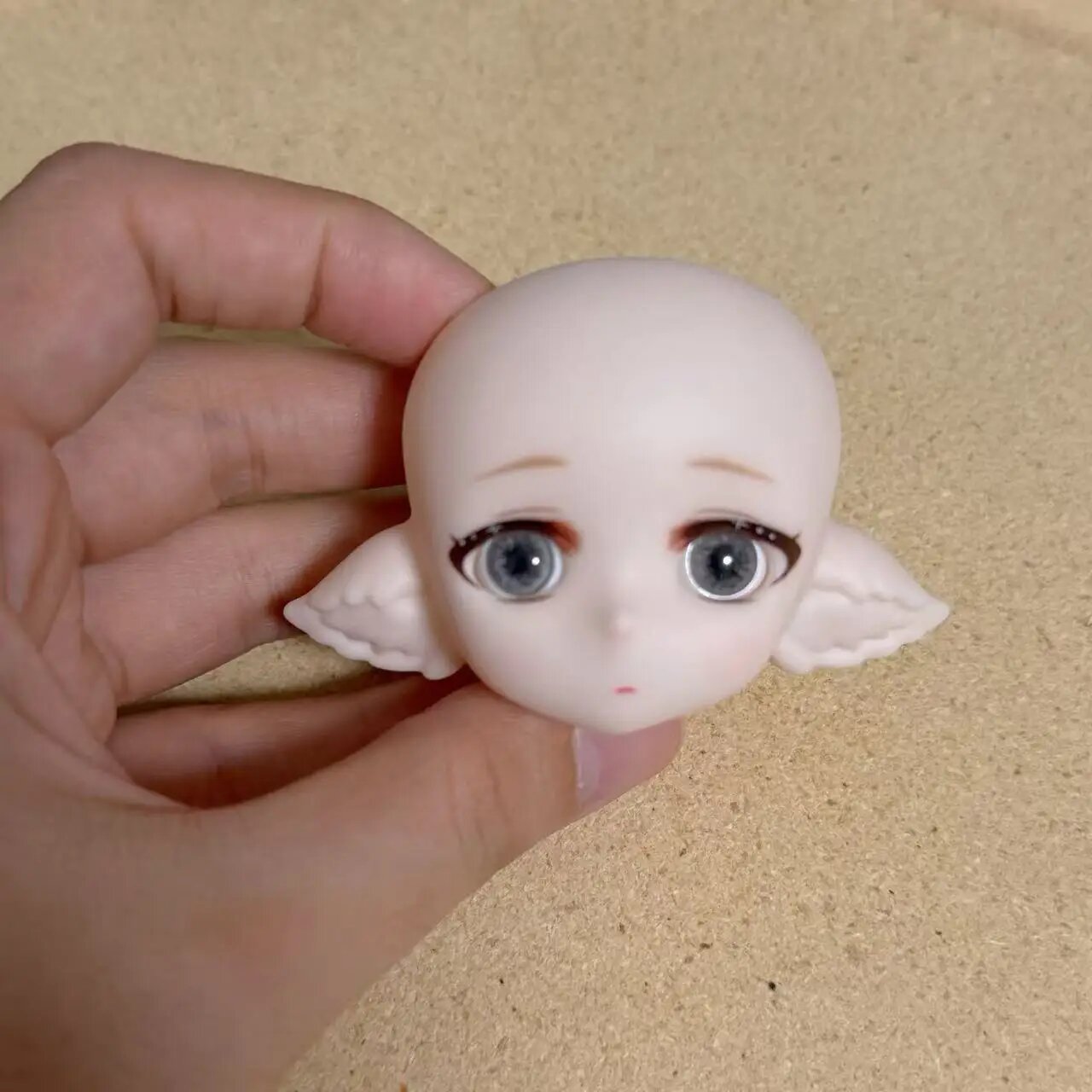 Кукла-эльф BJD 1/6, голова, белый, head 28
