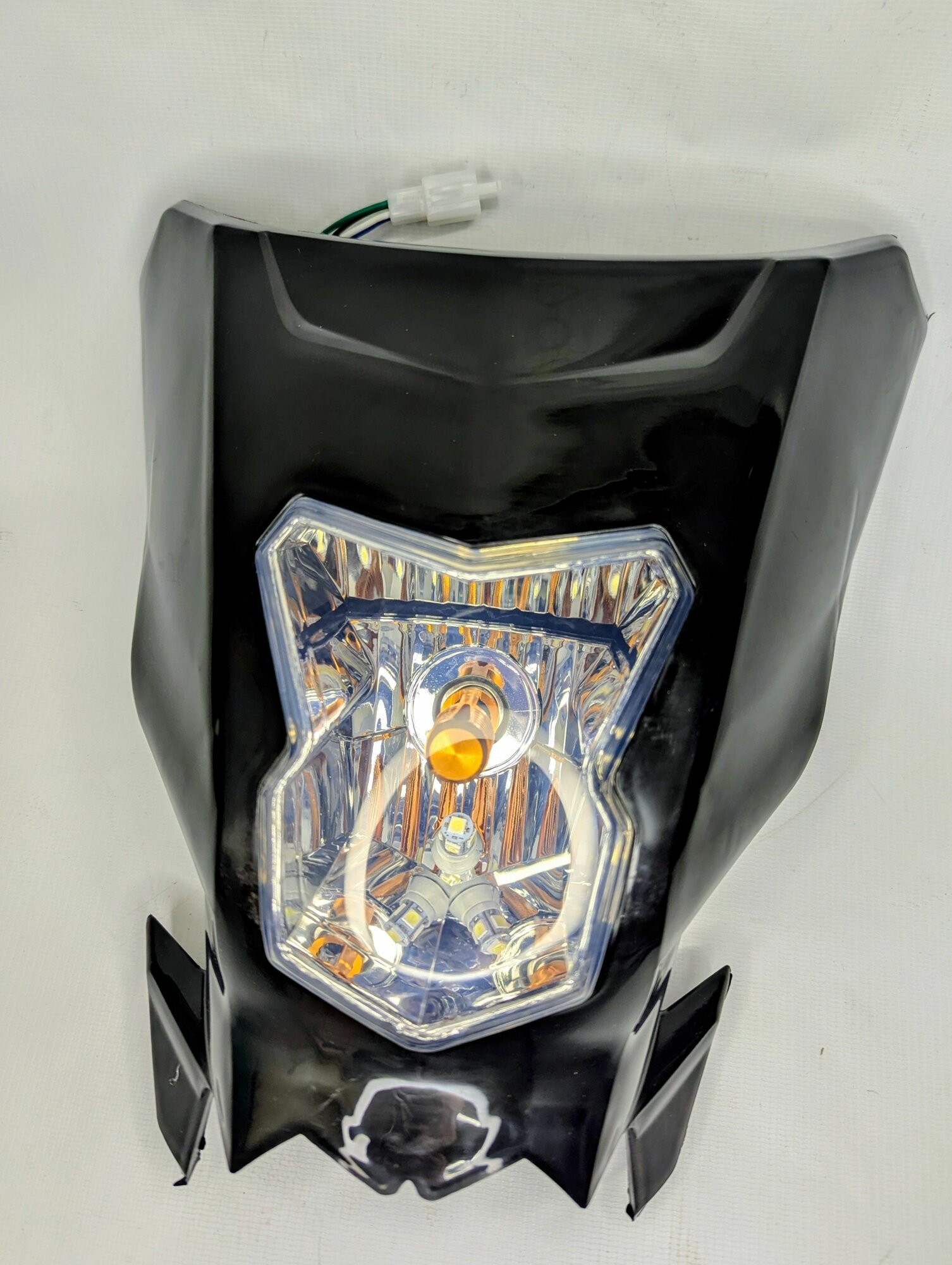 Фара передняя со щитком Питбайк Vento 17/14 KXD нового образца/с лампочками
