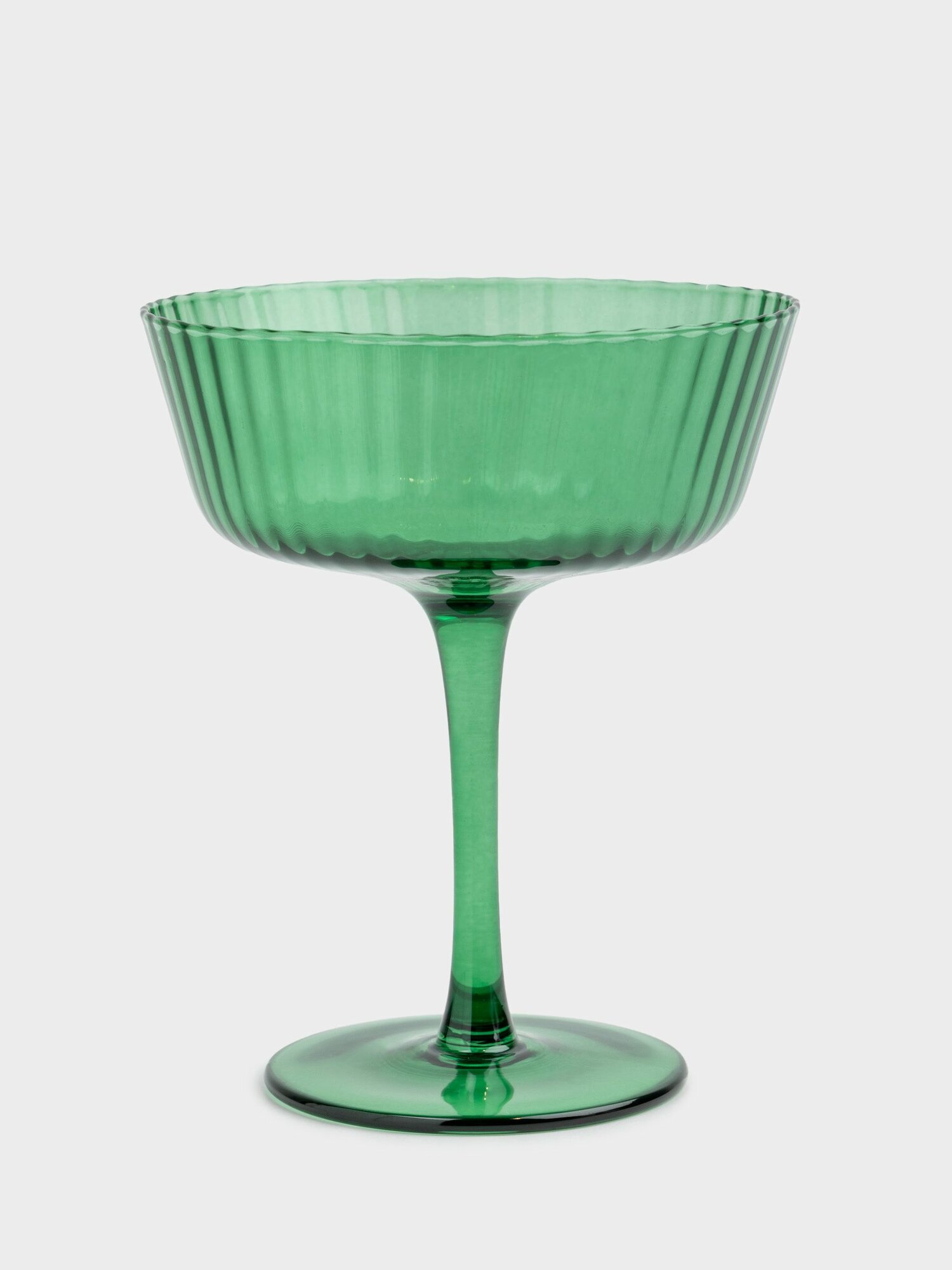 Бокал-креманка для шампанского, 230 мл, стекло Р, зеленый, Ribby color, Kuchenland