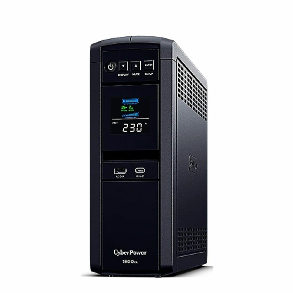 CyberPower CP1600EPFCLCD Источник бесперебойного питания 1600VA/1000W, 6 розеток (Schuko), 1xUSB-B, 2xRJ11/RJ45, 1xRS232, линейно-интерактивный