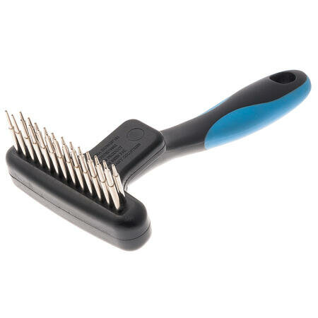 DeLIGHT расчёска-грабли 25 плавающих зубьев, разнозубая, зубья 28/24 мм