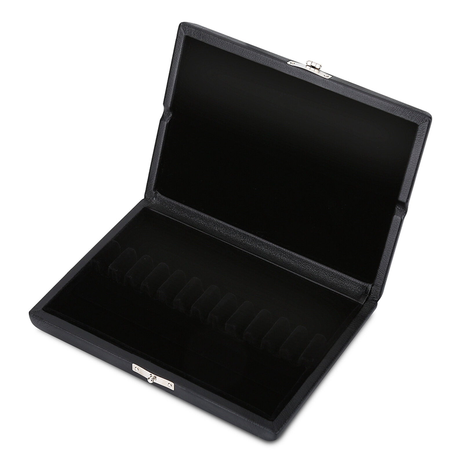Wooden PU Leather Cover Reed Case Holder Storage Box for 12pcs Oboe Reeds #2