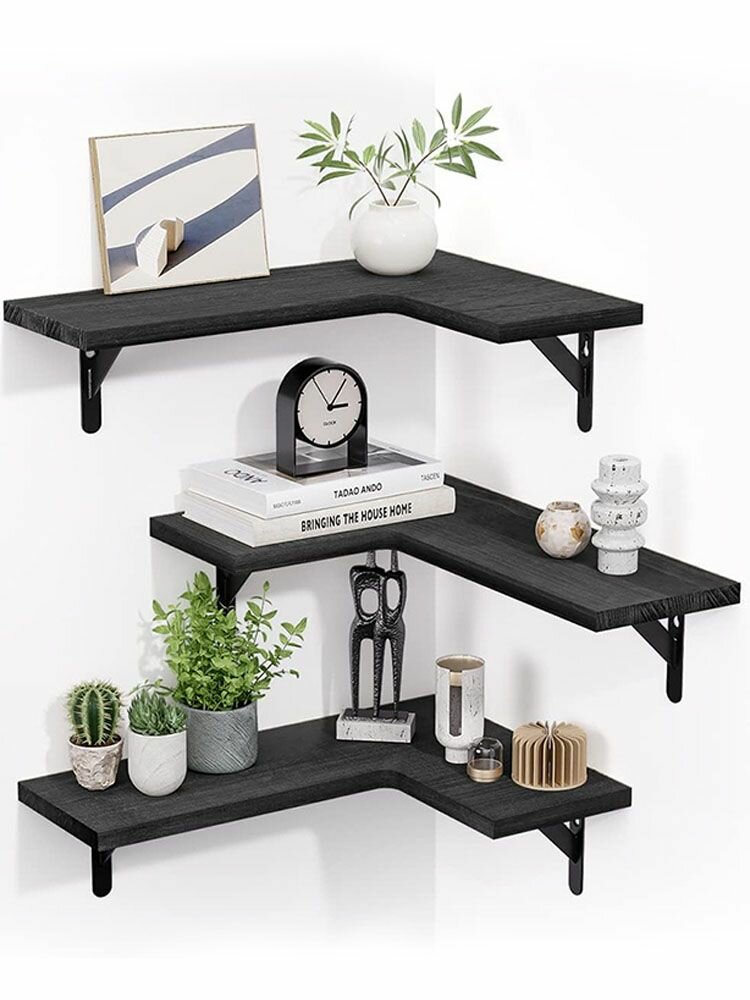 Угловая полка настенная