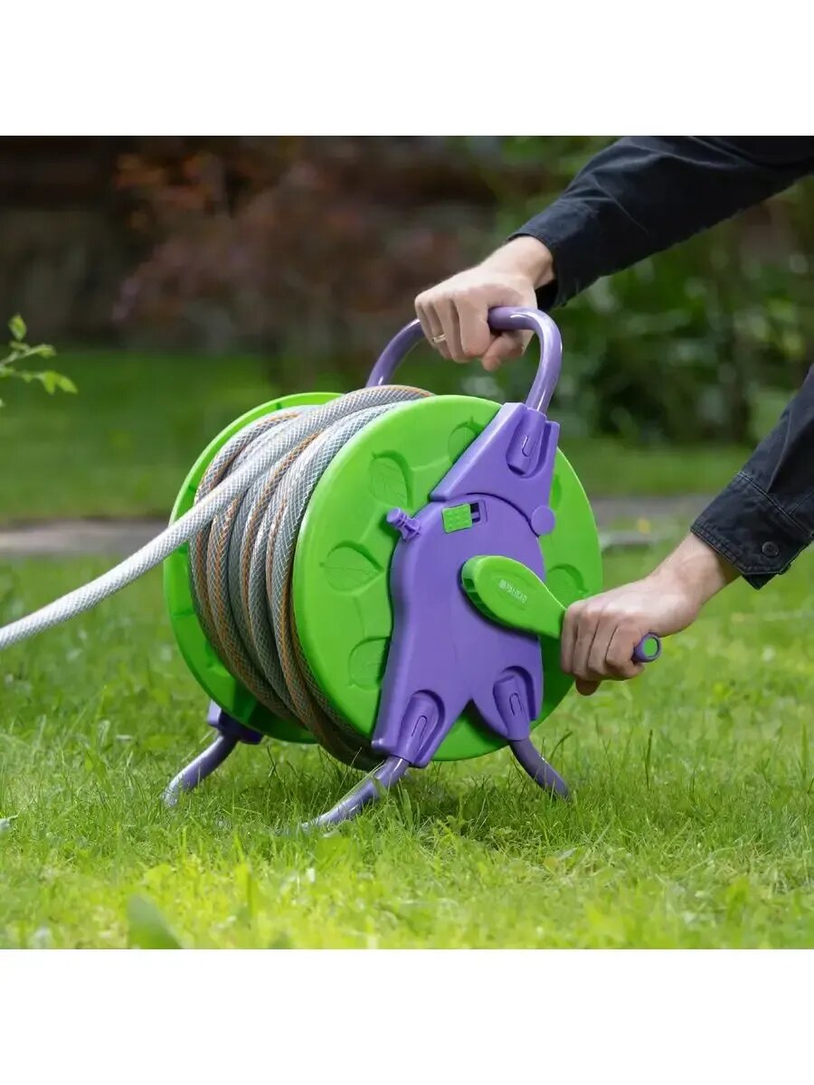 Катушка для шланга садового 20 м, штуцер, PALISAD 67402