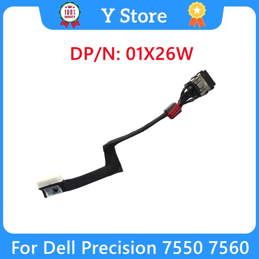 Y Store для Dell Precision 7550 7560 DC-IN разъем питания постоянного тока разъем кабеля порт разъем кабель 01X26W 1X26W