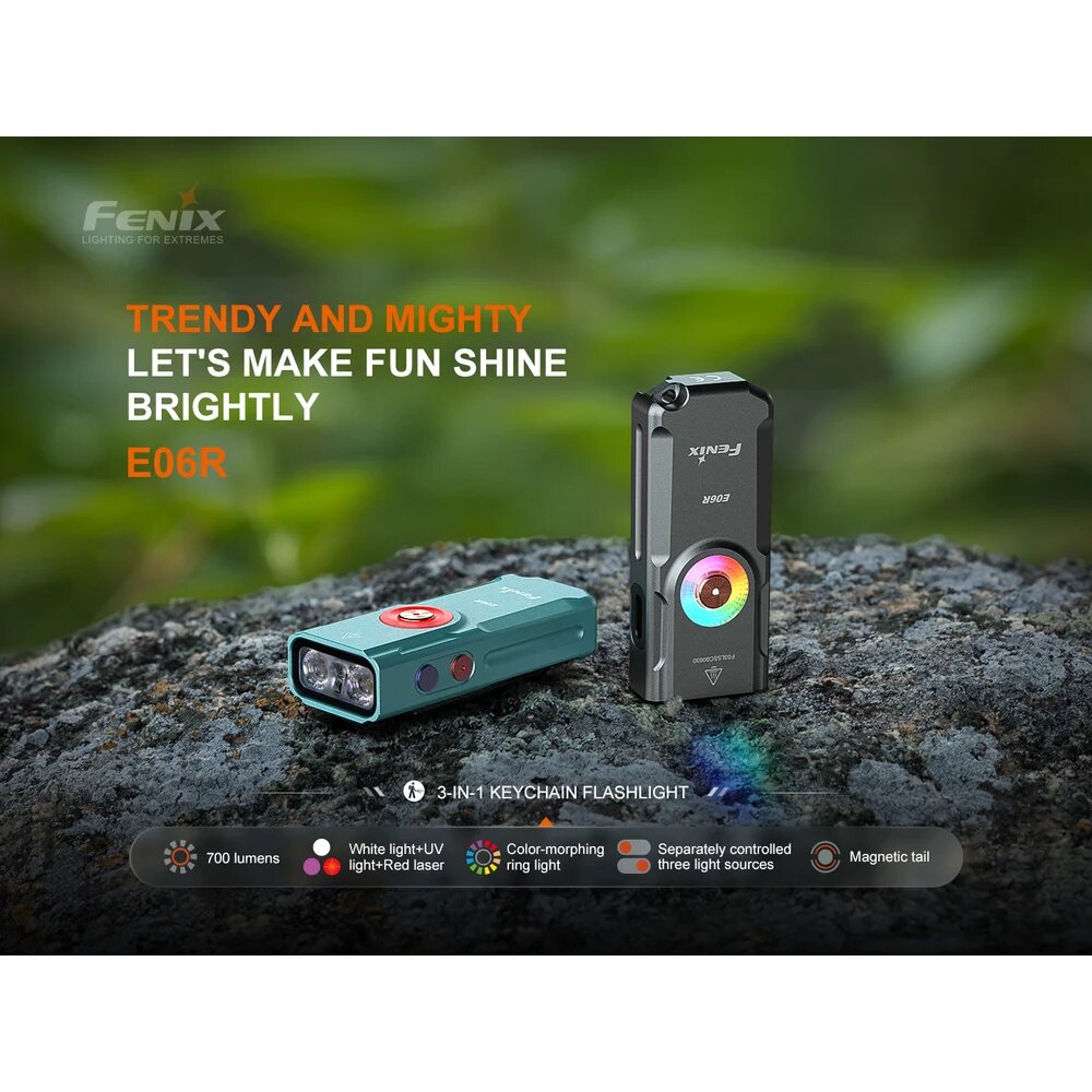 Фонарь Fenix E06R серый E06RGR — фото 1