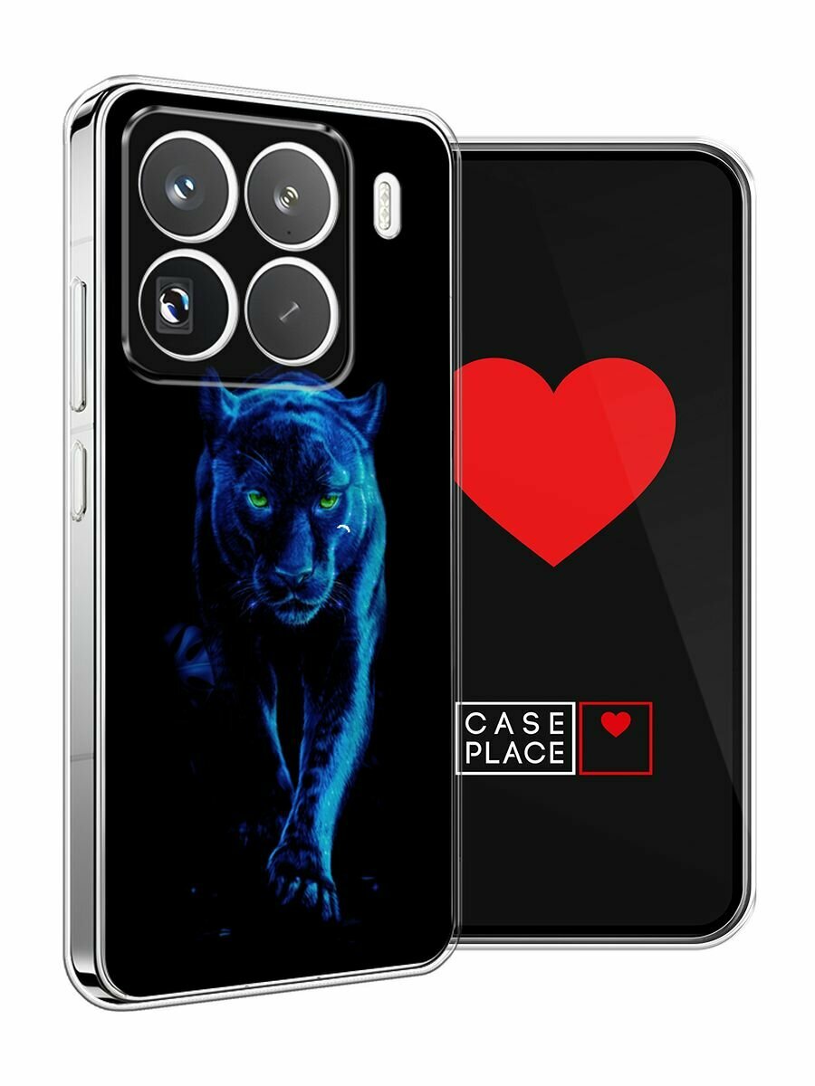 Чехол на Xiaomi 15 Pro / Сяоми 15 Про с принтом "Пантера в лунном свете" — фото 1