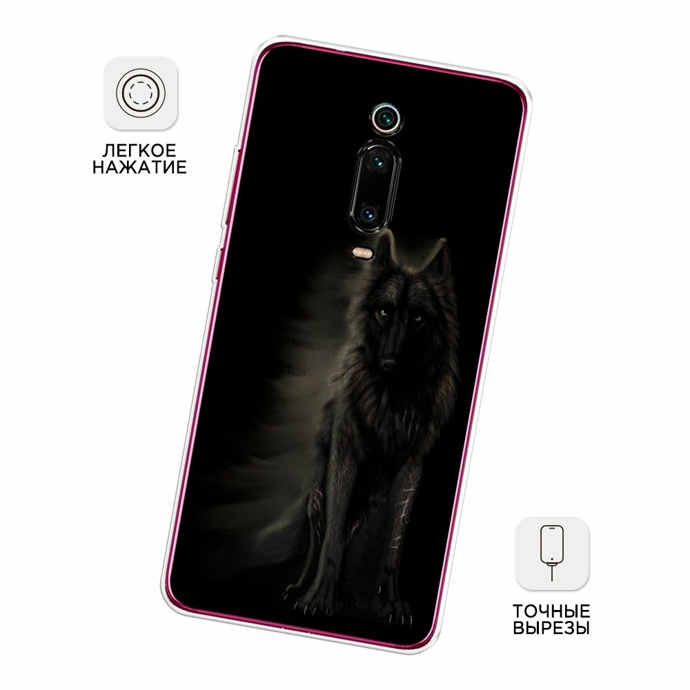 Чехол на Xiaomi Redmi K20/K20 Pro/Mi 9T/9T Pro / Сяоми Редми К20/K20 Pro/Mi 9T/9T Pro с принтом "Туманный волк" — фото 1