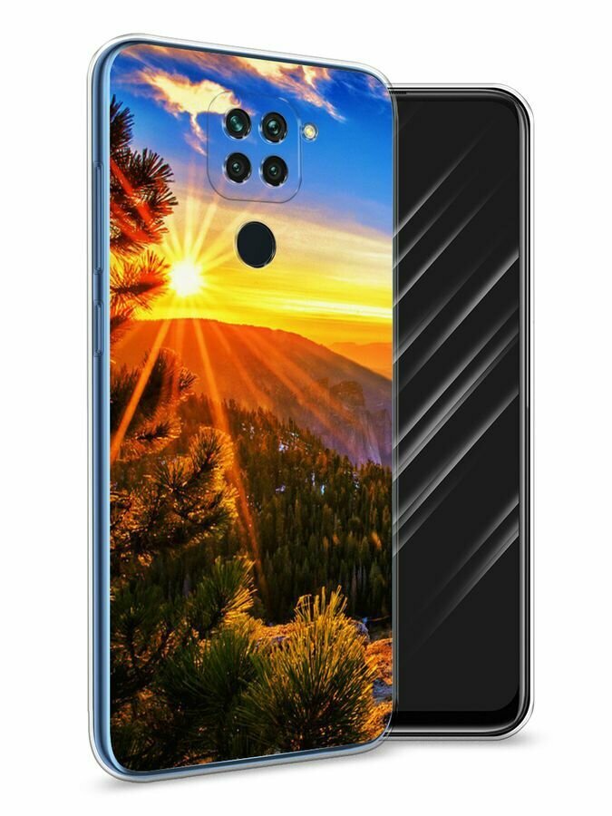 Чехол на Xiaomi Redmi 10X/Note 9 / Сяоми Редми 10Х/Редми Нот 9 с принтом Восход 4
