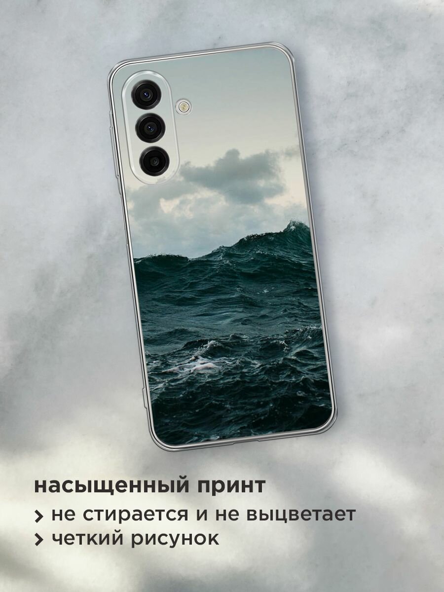 Чехол на Samsung Galaxy A17/A18 / Самсунг А17/А18 с принтом "Волны 11" — фото 1
