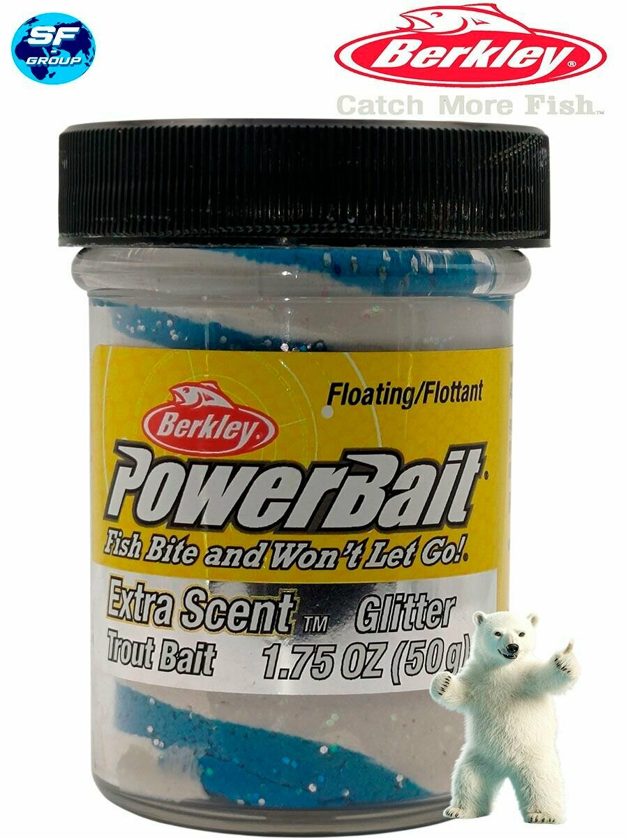 Паста Berkley PowerBait Extra Scent Trout Bait Polar Bear 50g