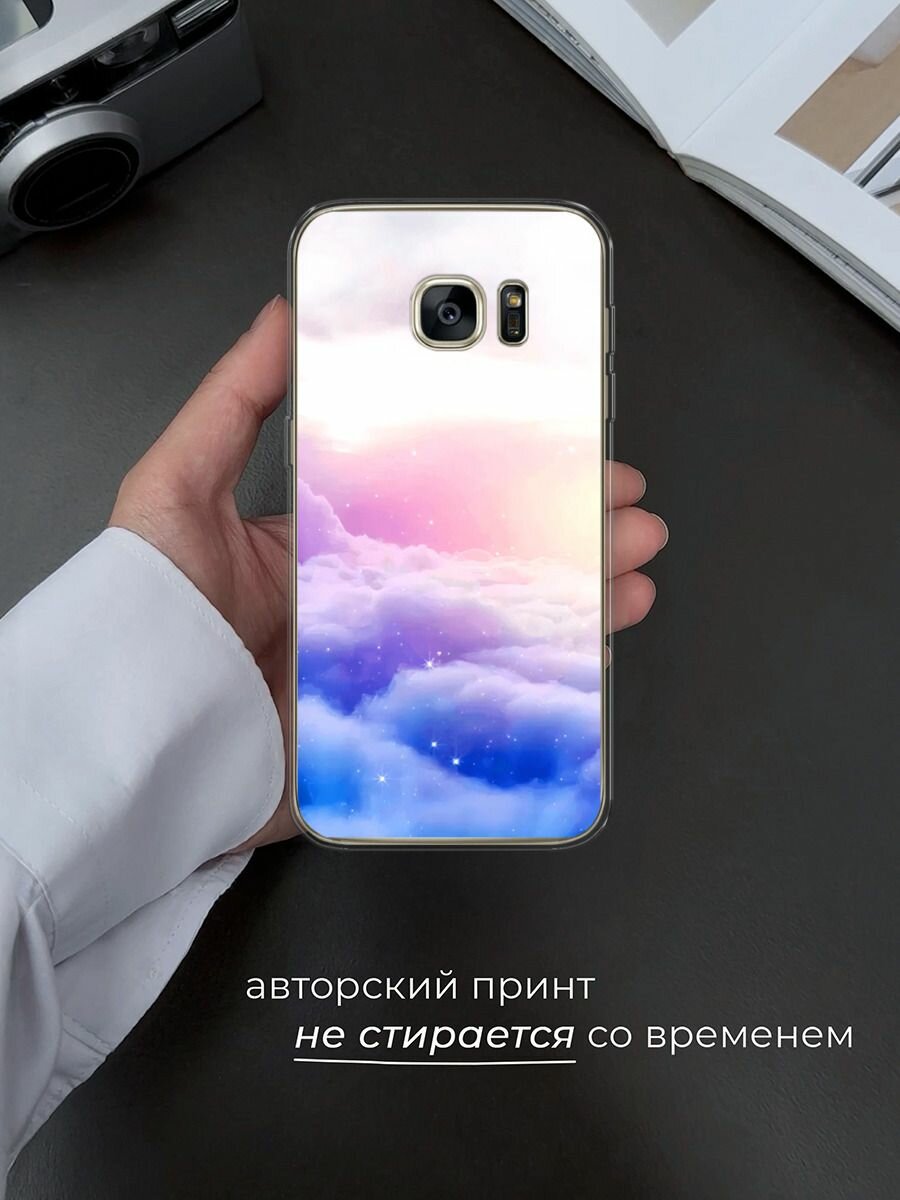 Чехол на Samsung Galaxy S7 / Самсунг Галакси С 7 с принтом "Небеса" — фото 1