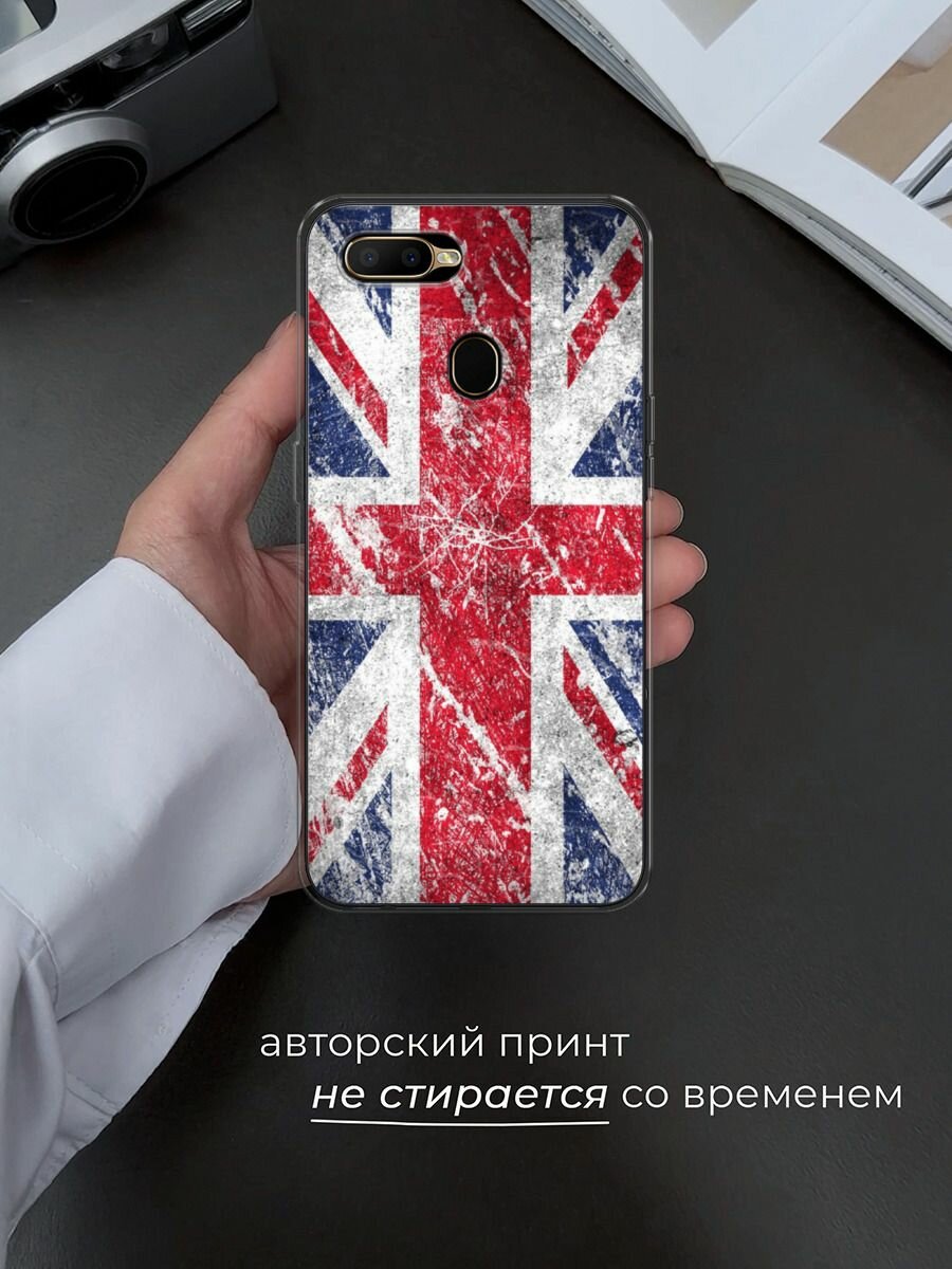 Чехол на Oppo A5S/A12 / Оппо А5s/A12 с принтом "Флаг британский" — фото 1
