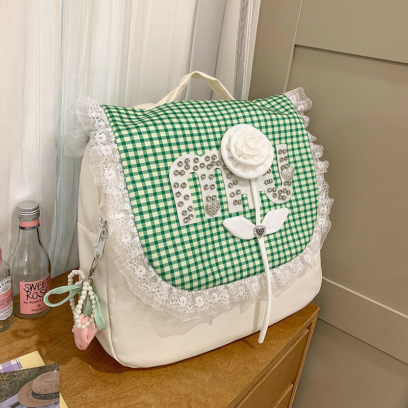 Girls school backpack with stylish stitching and room for laptop for teens