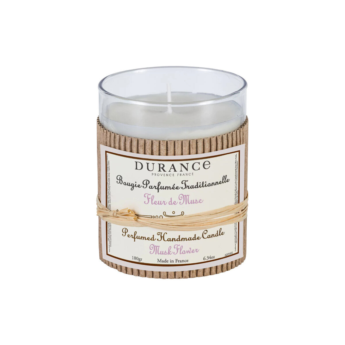 Ароматическая свеча Durance Perfumed Handmade Candle Musk Flower, 180 г