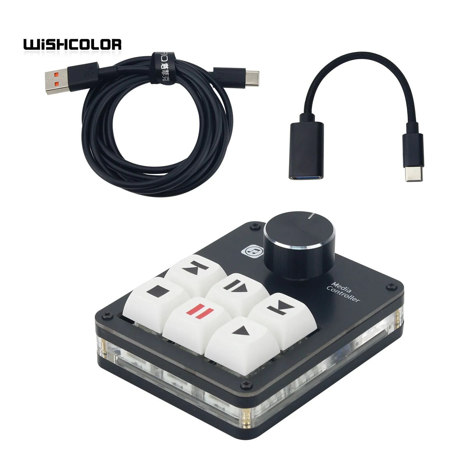 Контроллер Wishcolor Qlab для Hirender p1/Qlab/Sports Pro/Foobar2000/Kugou Music, Черный
