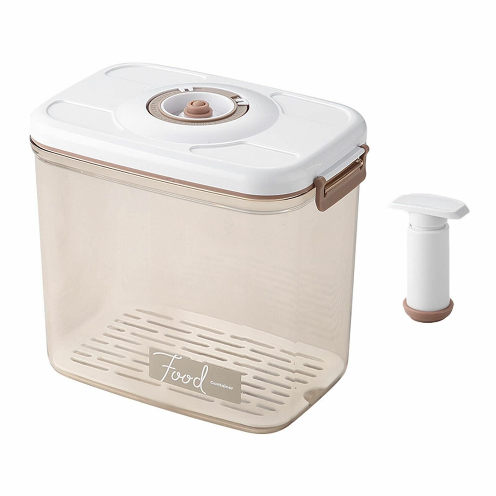 Прямоугольный вакуумный контейнер для хранения продуктов, 4600ML