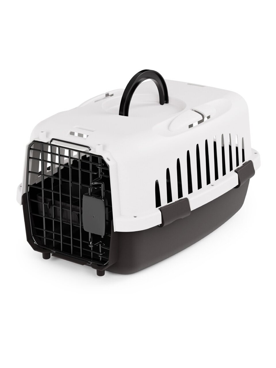 Корзина для переноски животных, Альтернатива, черно-белая, М8690