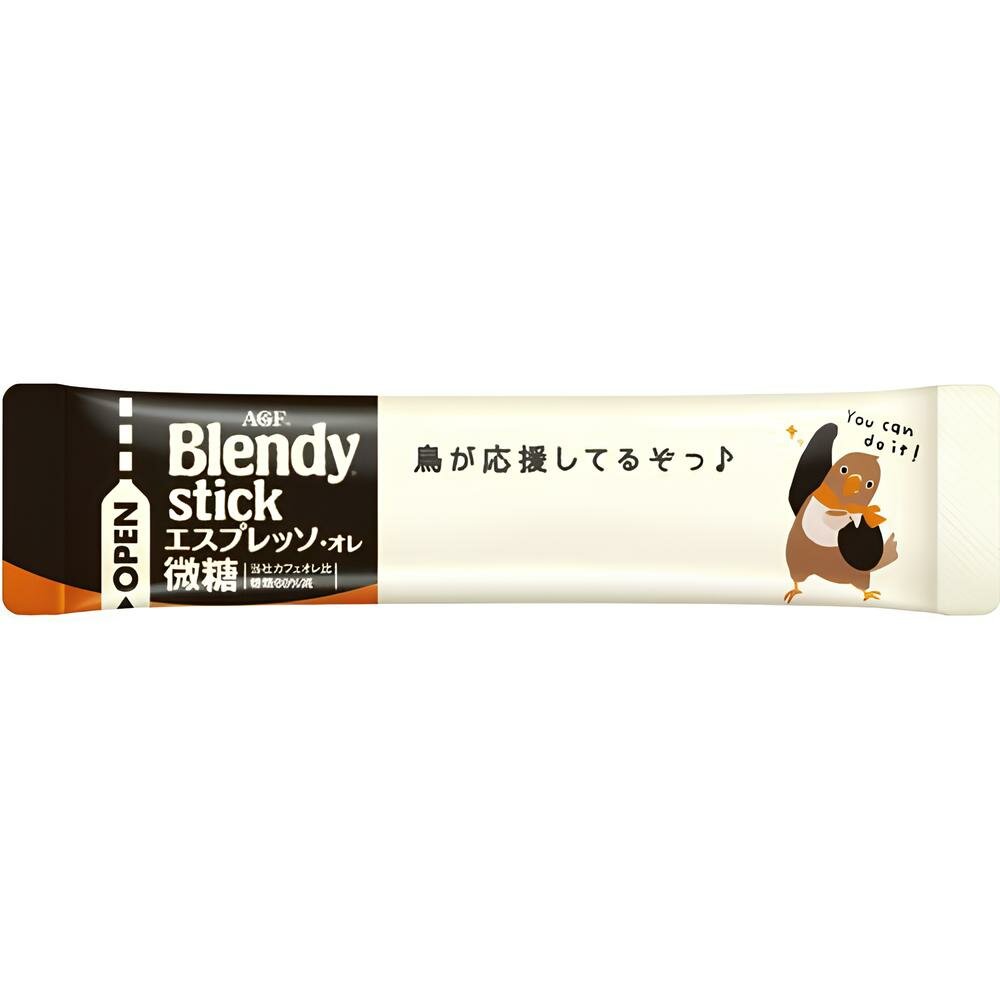 AGF Blendy Stick Кофе растворимый с молоком и пониженным содержанием сахара в стиках, 6.2 гр * 5 шт