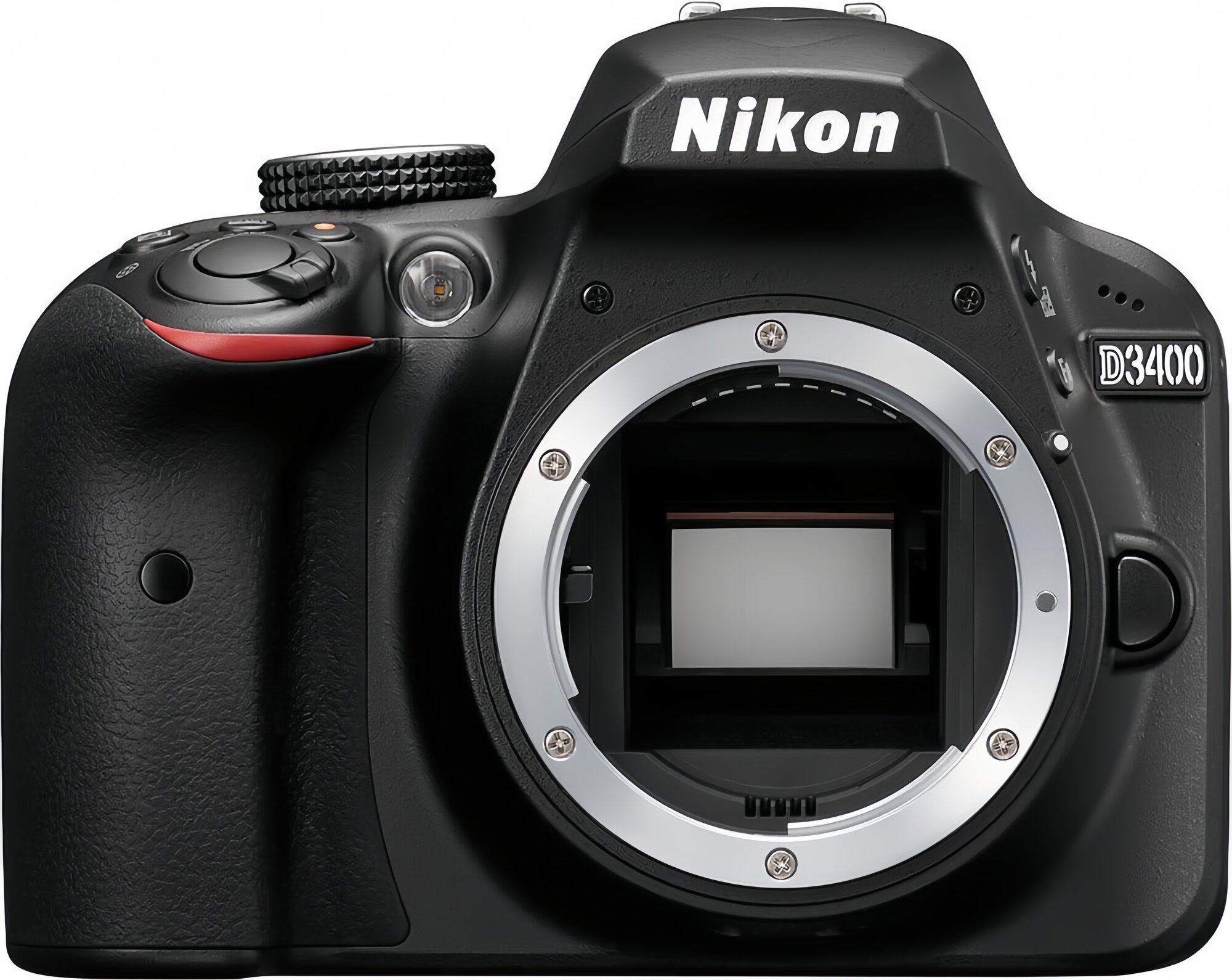 Nikon D3400 Body — 24,2 МП, процессор EXPEED 4, серийная съёмка 5 к/с, 24,2 МП, Full HD видео, 11 точек автофокуса