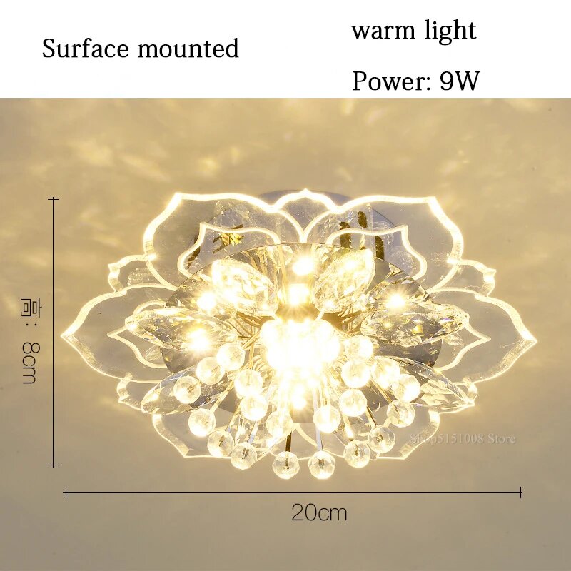 Потолочная хрустальная лампа Lava Ball Surface mounted B