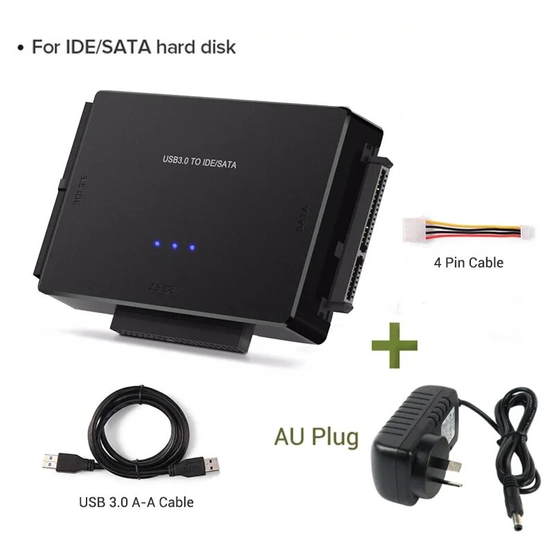 Адаптер IDE/SATA к USB 3.0 MissionFit, AU Plug