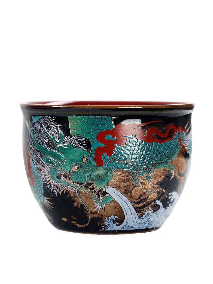 SU dongpo Пиала  Дракон красный, черный, 1 шт