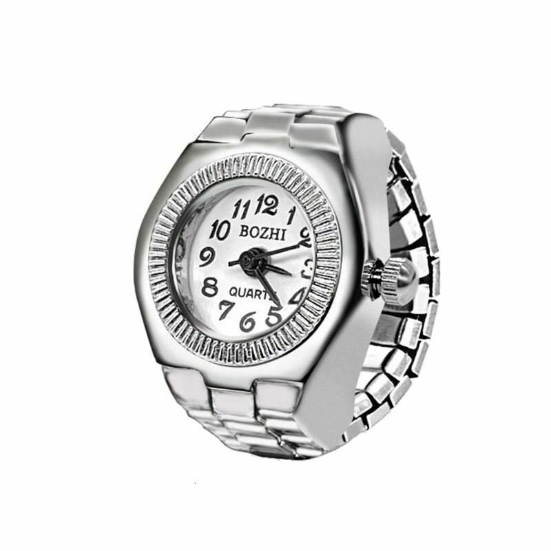 Часы с кольцом-Белые