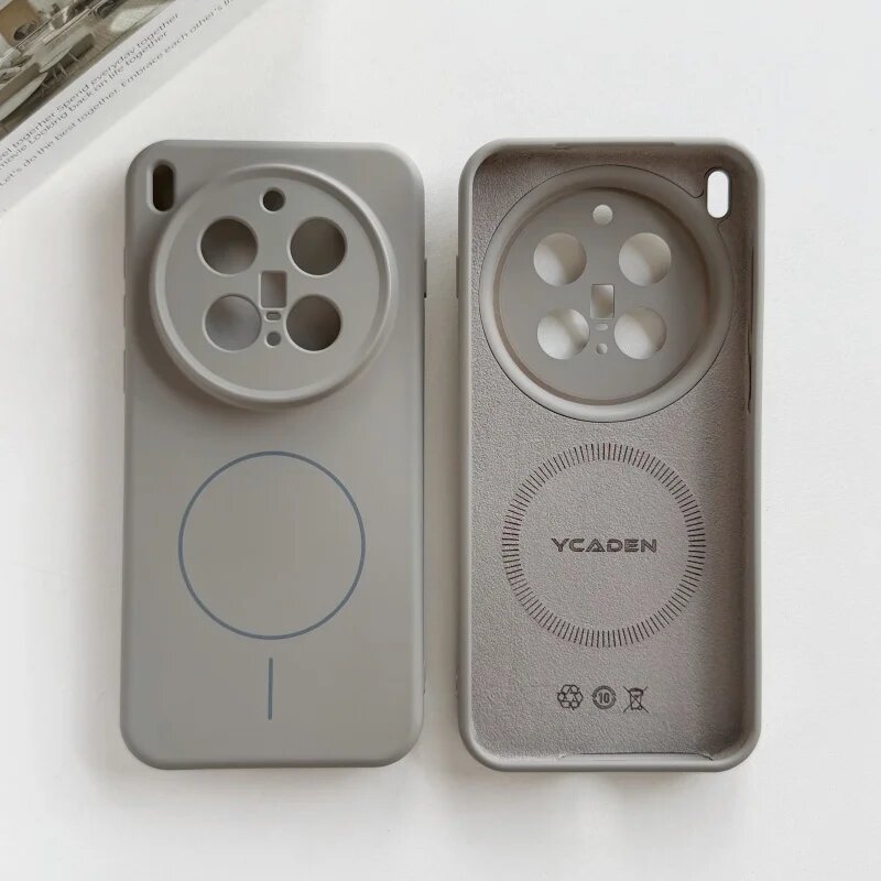 Оригинальный чехол из жидкого силикона для Magsafe для VIVO X300 виво Х200с, Серый, Titanium Gray