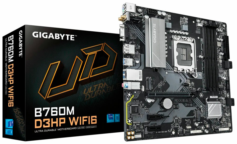 Материнская плата Gigabyte B760M D3HP WIFI6 (LGA1700, mATX)