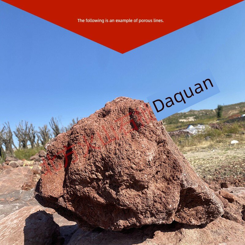 Натуральный красный вулканический камень для аквариумного фильтра, декор для аквариума, отборные крупные вулканические