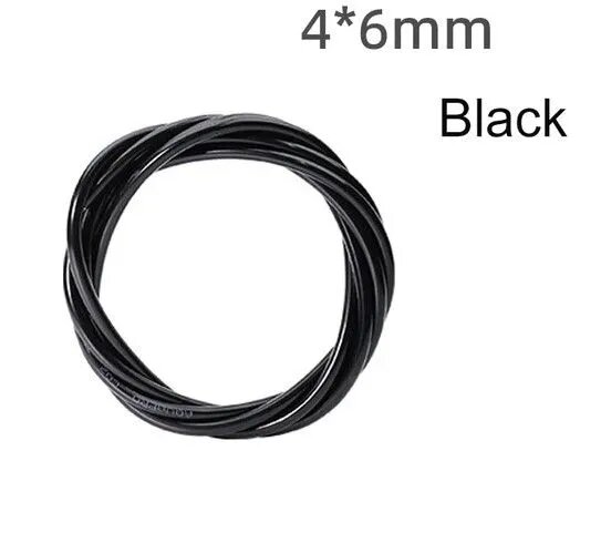 Шланг полиуретановый 2 метра диаметром 4/6 мм. (черный) для подачи CO2 в аквариум.
