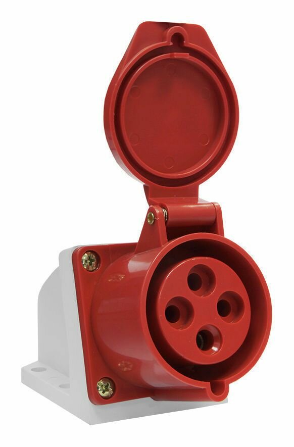 Розетка силовая СЭ-124 стац. ОУ 3Р+PE 32А 380В IP44