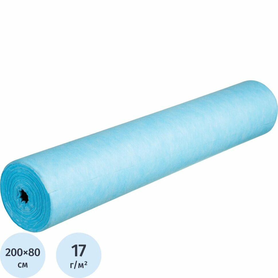 Простыня в рулоне 200x80, голубой, Комфорт, 75 шт/рул, 600-497, 1084737
