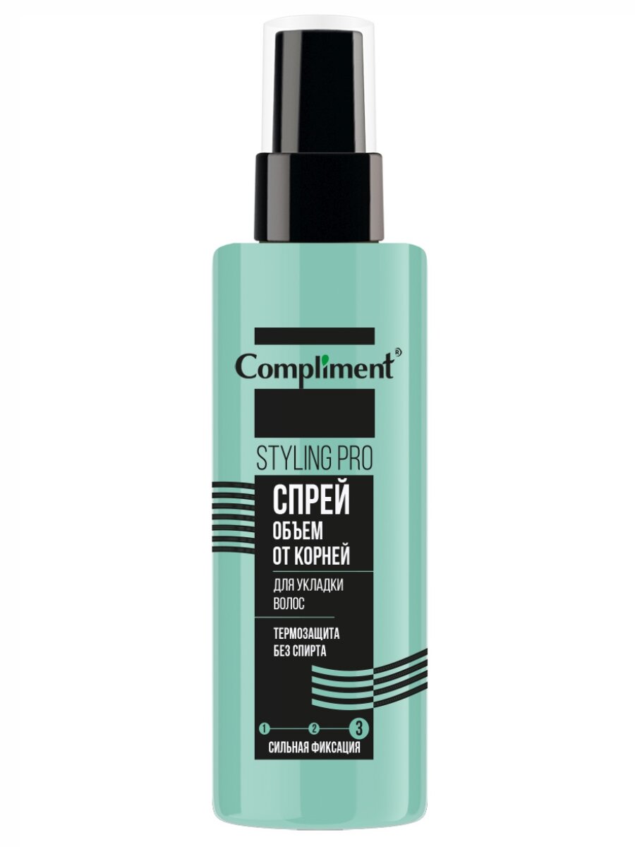 Спрей для укладки волос Compliment Styling Pro объем от корней сильная фиксация 150мл