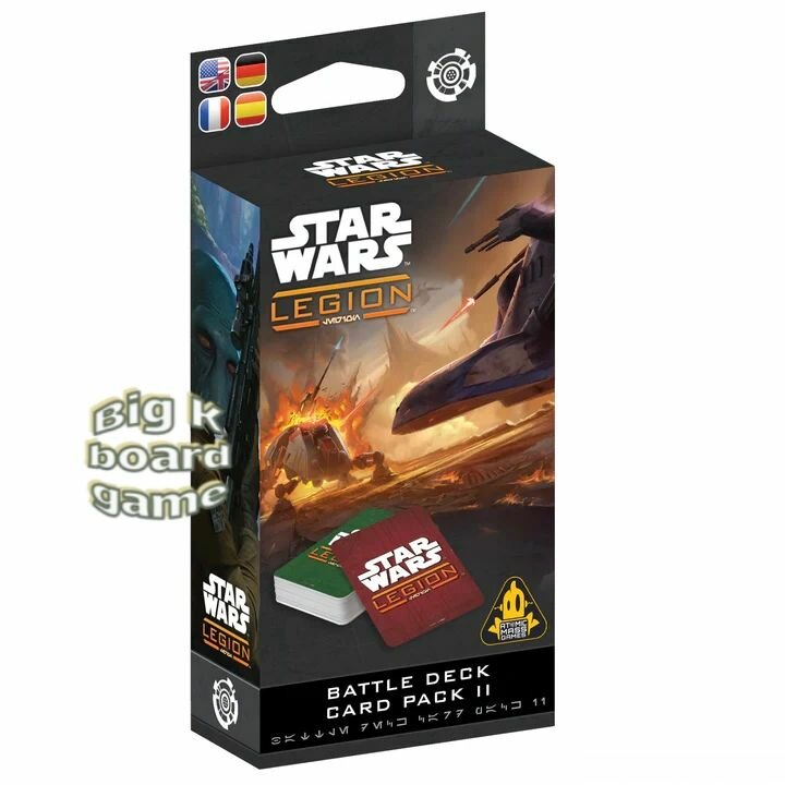 Star Wars: Legion Battle Deck Card Pack II - Настольная игра в жанре миниатюр, стратегическая игра для детей и взрослых