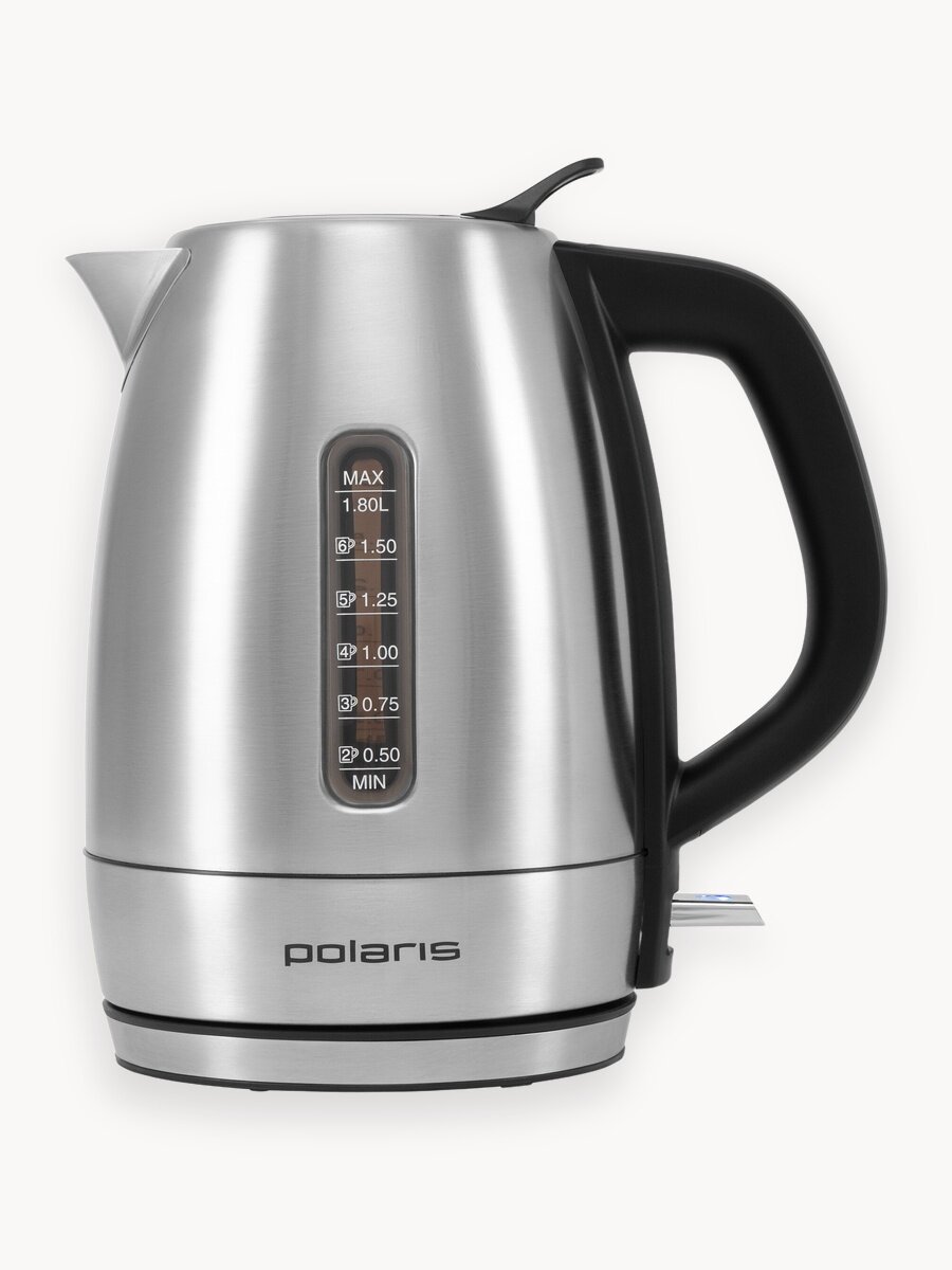 Чайник электрический металлический Polaris PWK 1865CA 1.8 л, стальной
