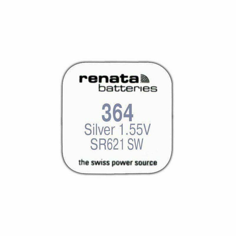 Renata R 364 (SR 621 SW, 1.55V, 22mAh, 6.8x2.1mm)(батарейка для часов), цена за 1 шт.