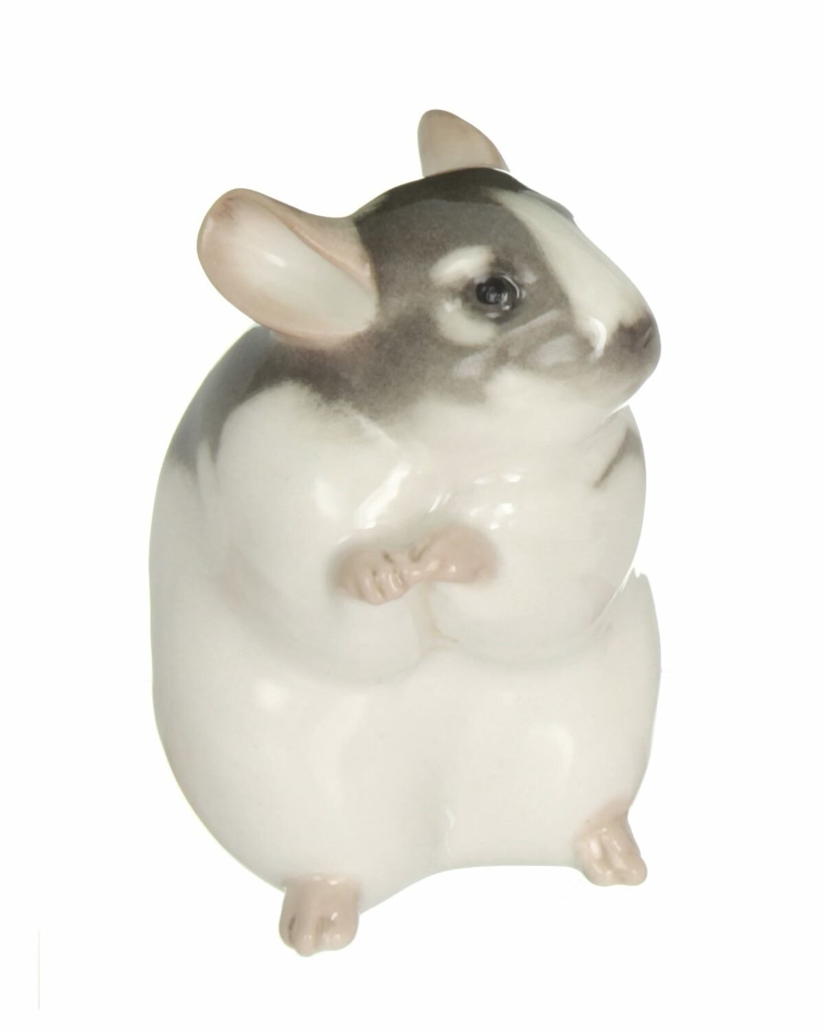 Статуэтка ИФЗ Шиншилла стоящая, серый, 95x89мм, ручная роспись, фарфор 82.71069.00.1