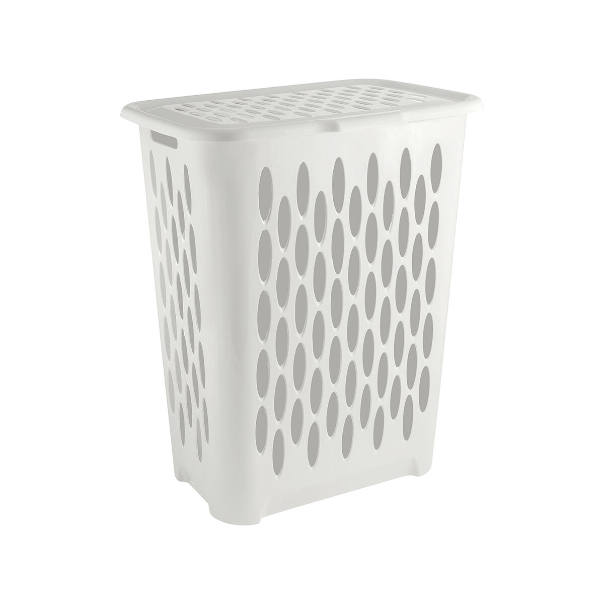 Корзина для белья Keeplex Light, с крышкой, 37 л, белое облако