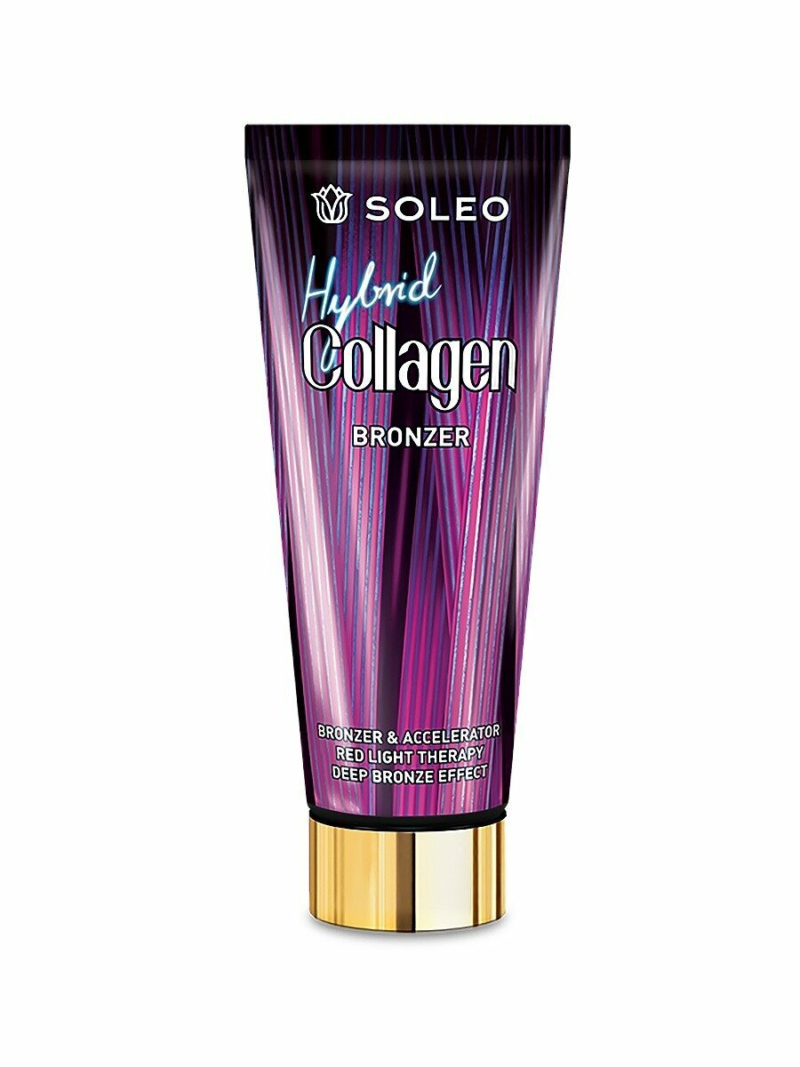 Soleo Collagen Bronzer крем для загара (200 мл) автобронзатор с коллагеном и маслом макадамии
