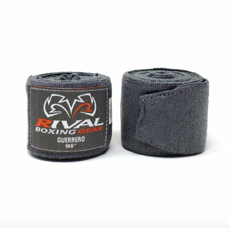 Бинты боксерские RIVAL GUERRERO HANDWRAPS, 4,5 метра, полуэластичные, темно-серые