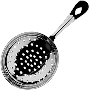 Стрейнер из нержавеющей стали для джулепа круглый "ProHotel" d-7,5см посеребренный