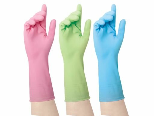 LIBRY Перчатки виниловые М Сверхпрочные 3 цвета