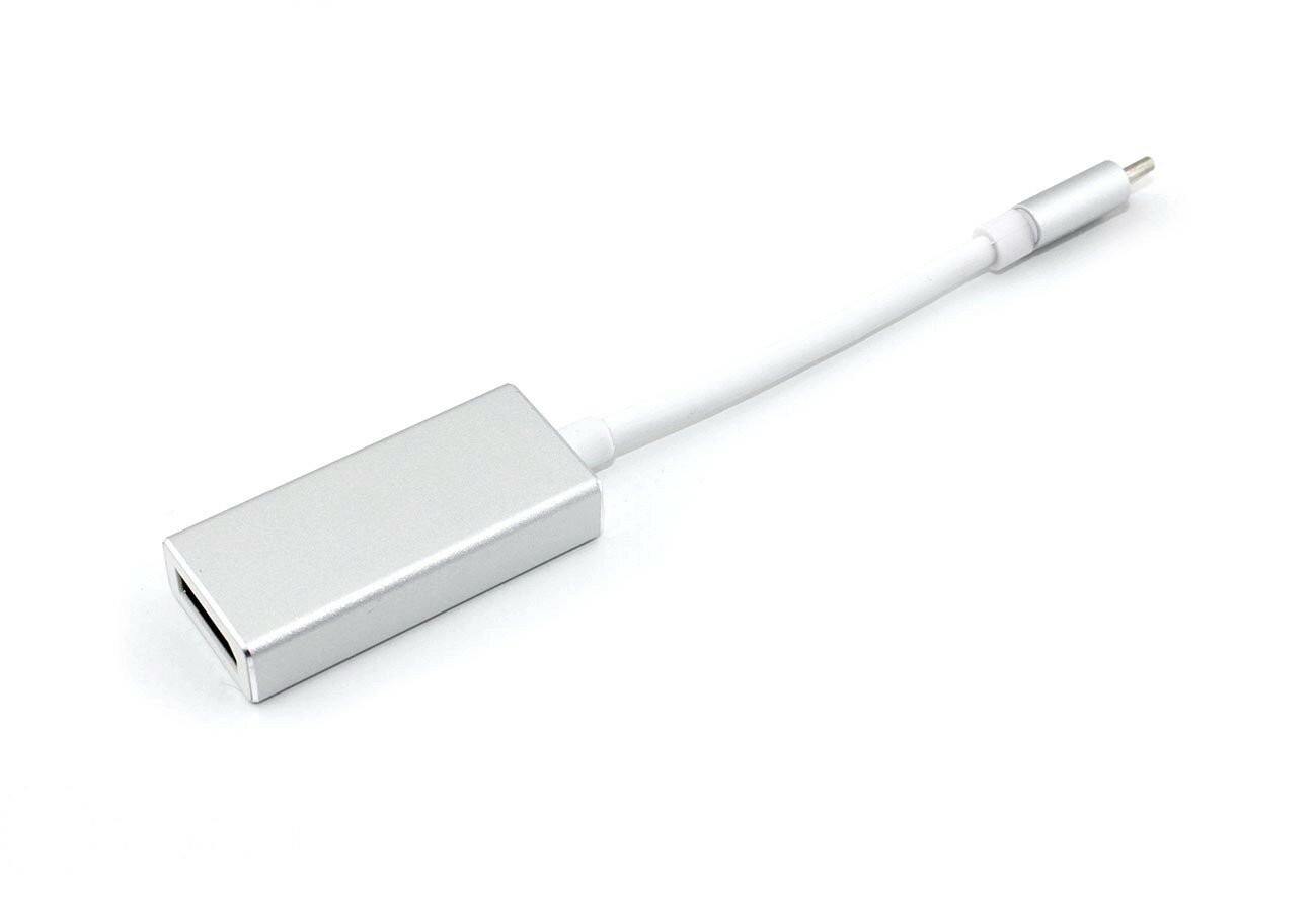 Переходник Type-C - DisplayPort серебристый (кабель)