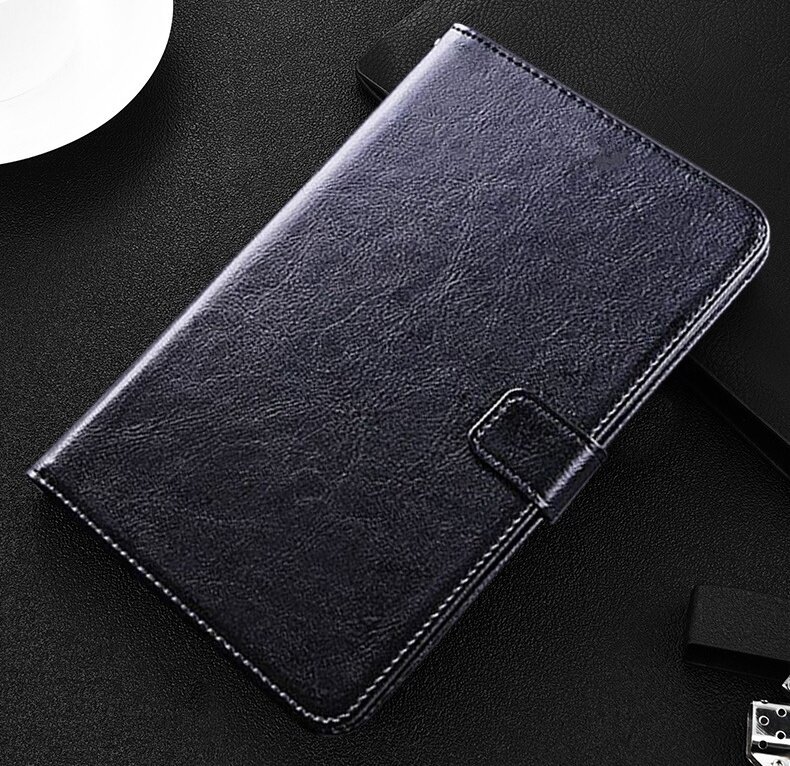 Чехол-книжка для OPPO Pad Air 10.36 из импортной эко-кожи с подставкой застёжкой и визитницей черный