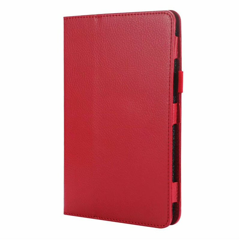 Защитный чехол-обложка MyPads с подставкой для HUAWEI MediaPad M5 Lite 8 64Gb LTE WiFi красный кожаный